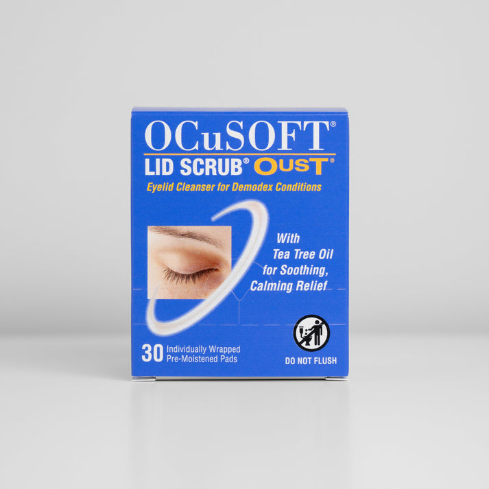Ocusoft Lid Scrub Oust Demodex Eyelid Wipes – One Stop Dry Eye Shop